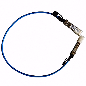 CHUANGSUTON Blue 10G SFP+ DAC Passive Direct Attach Copper Cable for Intel XDACBL0.5M Ethernet 10GbE 10Gb/s SFP+ to SFP+ DAC 0.5M(1.6ft)