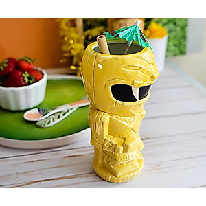 Geeki Tikis Power Rangers Yellow Ranger Ceramic Mug | Holds 15 Ounces