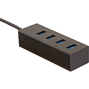 Amazon Basics USB 3.1 Type-C to 4 Ports USB Adapter Hub, Black