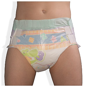 ABUniverse AlphaGatorz Adult Diapers (Pack of 10) (Extra Large)