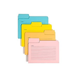 Smead SuperTab Notes Folder, Oversized 1/3-Cut Tab, Letter Size, Assorted Colors, 12 per Pack (11650)