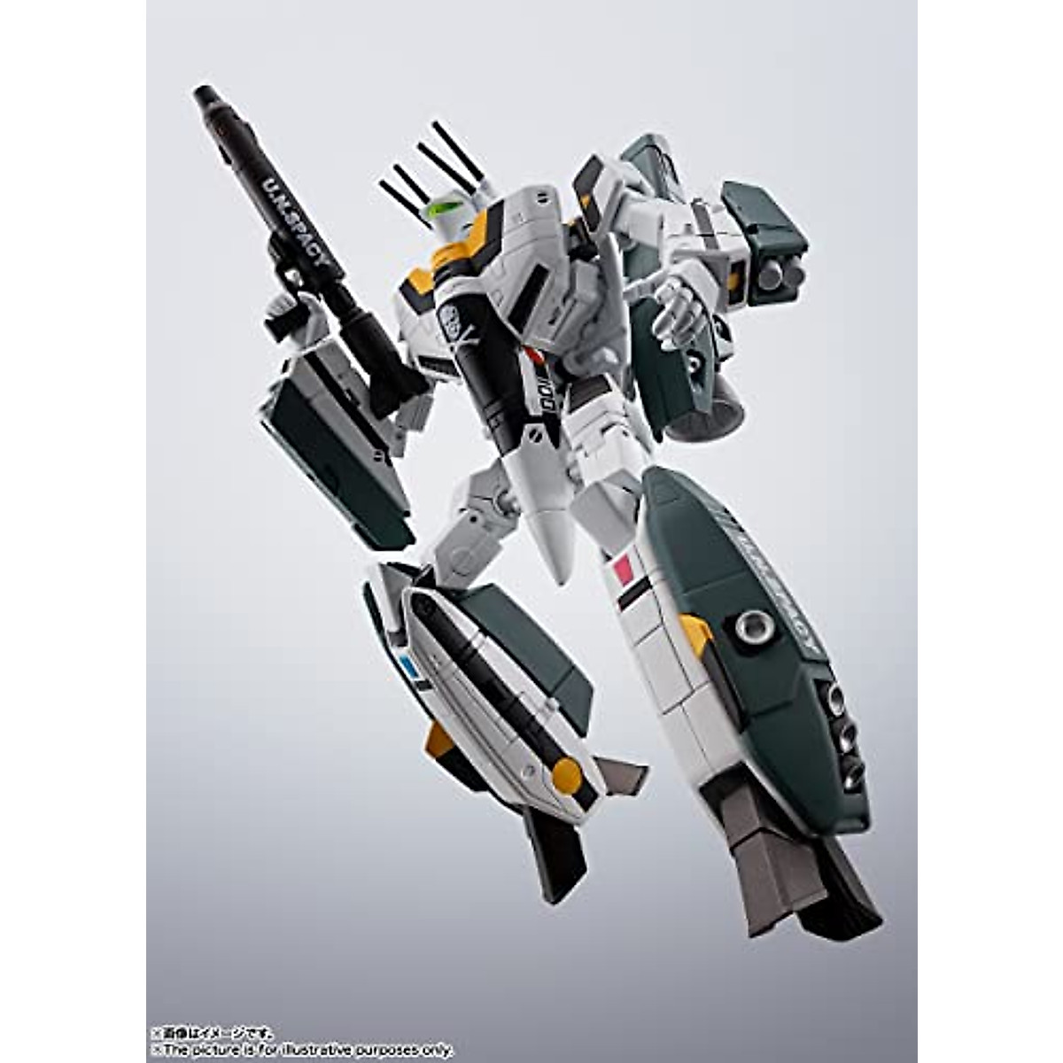 BANDAI SPIRITS(バンダイ スピリッツ) HI-Metal R Super Time Fortress Macross VF-1S Super Valkyrie (Kireki Ichijo), Approx. 5.5 inches (140 mm), Die-Cast & ABS & PVC Pre-Painted Action Figure