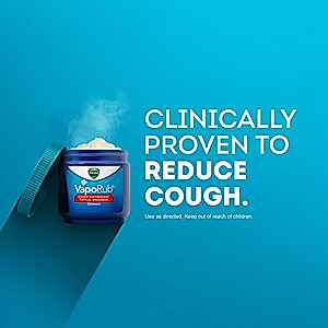 Vicks VapoRub Original Cough Suppressant Topical Analgesic Ointment 3.53 oz, Best used for relief from cold symptoms, aches, and pains