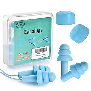 3+2 Pairs Reusable Super Soft Silicone Earplugs, Comfortable Ear Plugs That can Quickly Eliminate Noise, Suitable for Swimming, Sleeping, Snoring, Working, Studying, Loud Noise