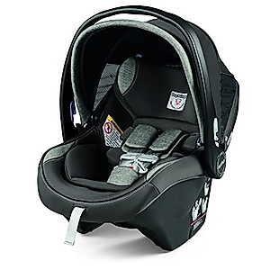 Peg Perego Primo Viaggio 4-35 Nido - Rear Facing Infant Car Seat - Includes Base with Load Leg & Anti-Rebound Bar - for Babies 4 to 35 lbs - Made in Italy - Atmosphere (Grey)