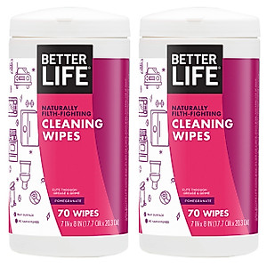 Better Life Natural AllPurpose Cleaning Wipes, Pomegranate Scent, 140 Count