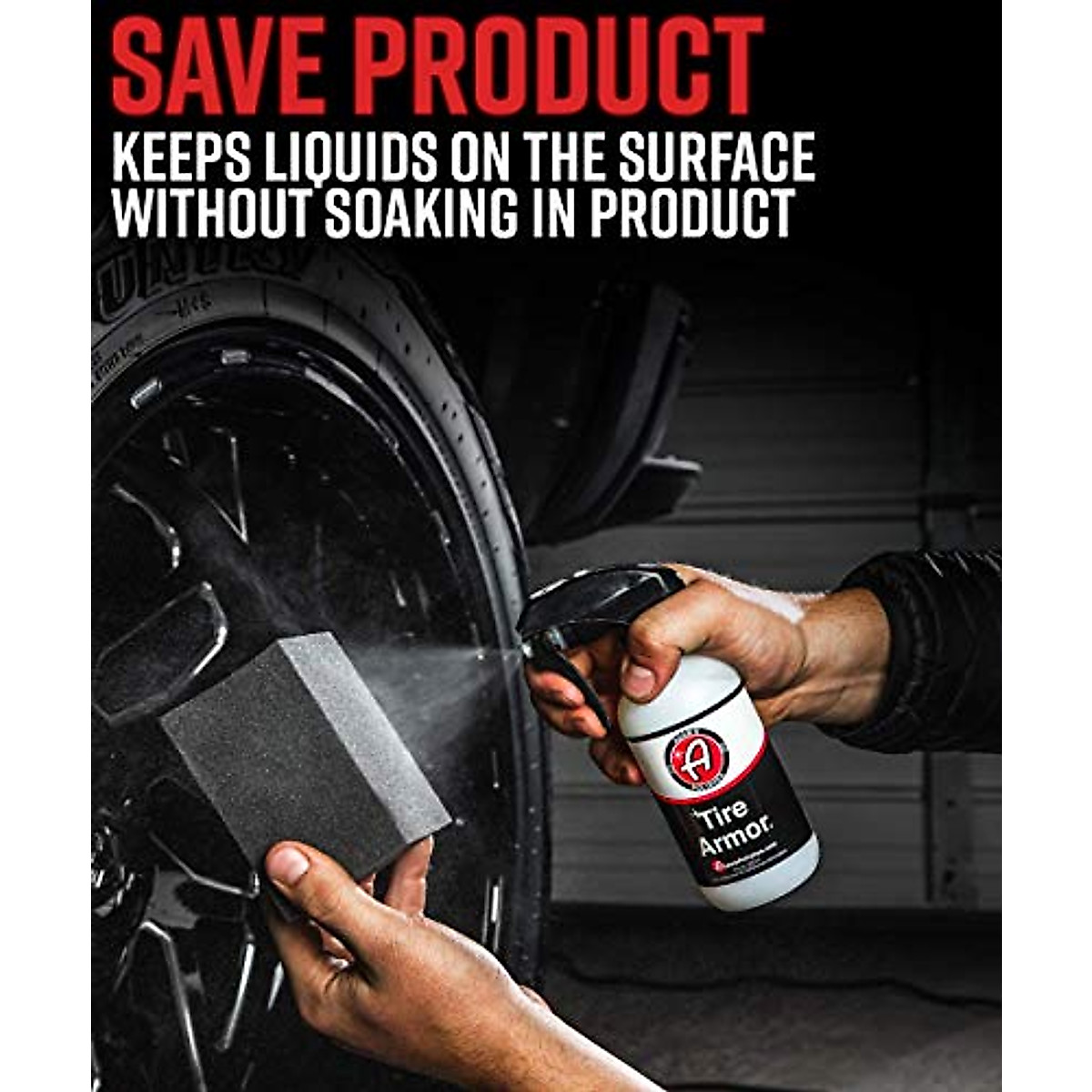 Adam's Block Applicator (6 Pack) – Trim Dressing & Tire Shine Applicator Pad for Car Detailing | Reusable & Customizable Durafoam | for Use After Car Wash Wheel Cleaner