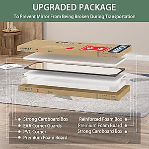 Hasipu Door Mirror Full Length, 51 x 16 Inch Full Body Wall Mirror Over The Door Hanging Mirror for Bedroom, Living Room, Cloakroom