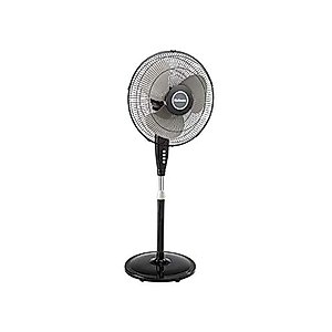 Holmes Oscillating 16 Inch Blade Whole Room Standing Fan Black HSF1610A