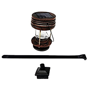 misppro 3 X Solar LED Outdoor Camping Lantern Emergency Lamp Fence Light Decor