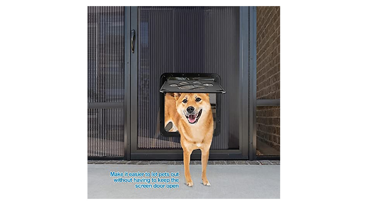 Ownpets Lockable Dog Screen Door - Durable & Easy to Use
