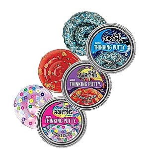 Crazy Aaron's Putty Mini Tins Bounce Bot, Skate Away & Take-A-Taco Gift Set Bundle - 3 Pack (13.3g each)