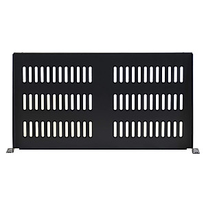 Aeons 1U Universal Server Rack Shelf Vented Rackmount Cantilever Shelf 10" Deep, for 19” IT Network Rack Cabinet Enclosure - Fixed Server Rack Cabinet Shelf 2-Pack