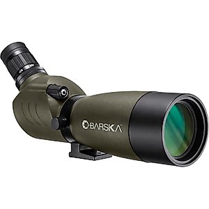 20-60x60 Blackhawk Spotting Scope, Green, Angled