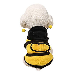 Pet Dog Cat Clothes Small Dog Clothing Knitted Costume Pet T Shirt Pullover Breathable Puppy Dress Doggie Warm Sweater Yellow Medium