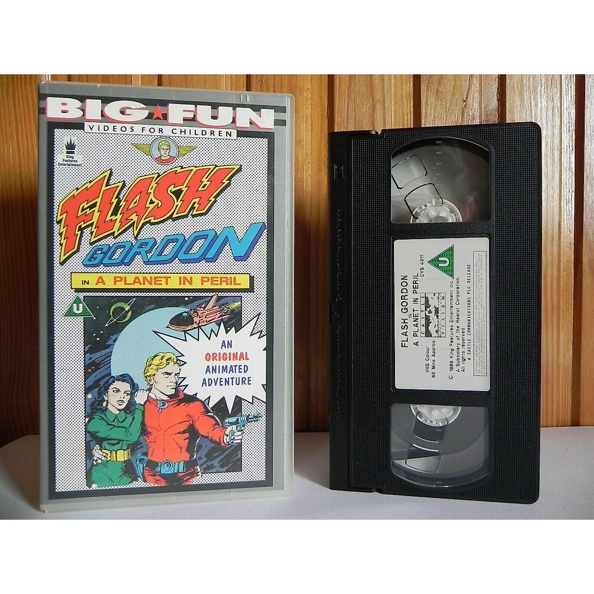 Flash Gordon: A Planet In Peril - 80's Retro - Action Animation - Kid's Pal VHS
