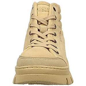 Skechers Women's Roadies Surge-YES 2 Suede Sneaker, TAN, 8.5