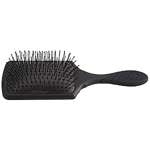 Wet Brush Paddle Detangler Hair Brush Black with Soft Bristles, Perfect Hair Brush for Men, Women and Kids, Detangler for All Hair Types - Blackout