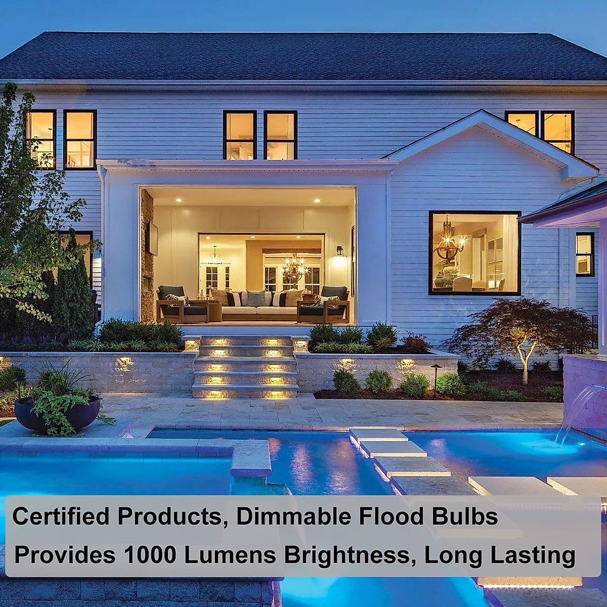 Vannise PAR30 Halogen Bulb 75W 120V, 6 Pack High Output 1000LM PAR30 Long Neck Halogen 75W with Warm White 2800K, PAR30 Dimmable, Long Lasting PAR30 Flood Light Bulb with E26 Medium Base