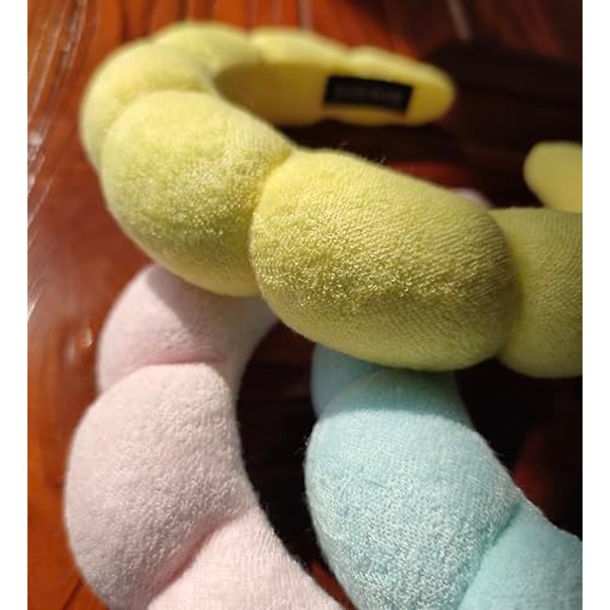 Halemet Spa Headband for Women Terry Cloth Headband for Washing Face Makeup Skincare Headband Puffy Headband 2024