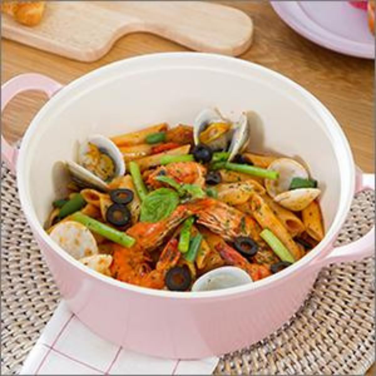 Kitchen Essential 6-Piece Retro Pot Set with Lid, Healthy Cooking Nonstick Ceramic Coating Casserole, Made in Korea