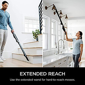 Shark WANDVAC System WS632 Ultra-Lightweight Powerful Cordless Stick Vacuum with Charging Dock, Grey (Renewed)