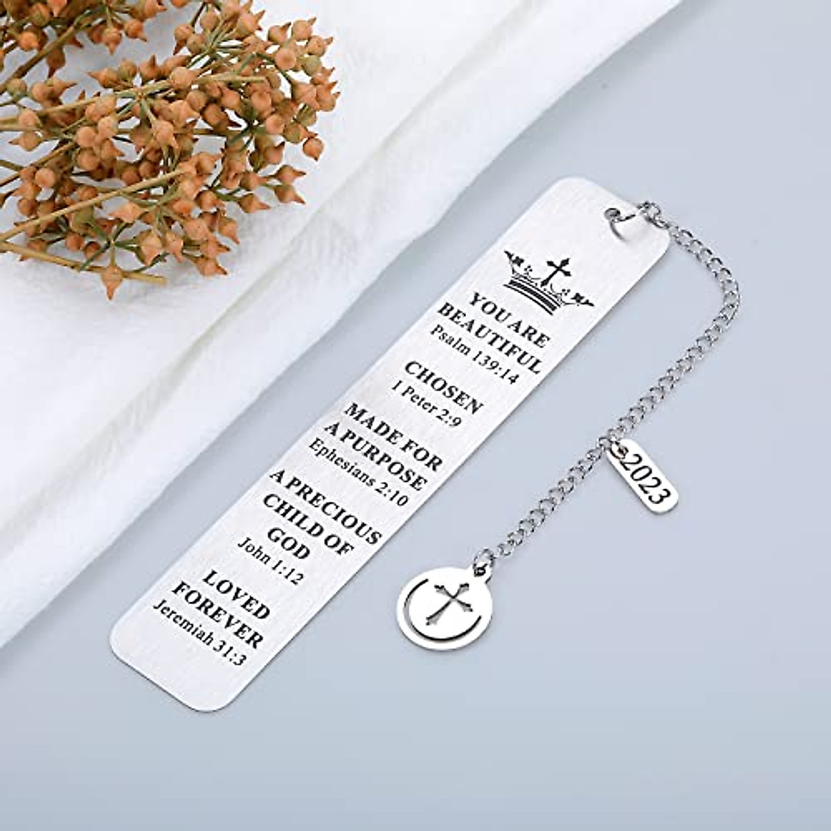 Inspirational Christian Gifts for Women Bible Verse Bookmark for Teen Kid Girl Catholic Daughter Graduation Gift for Her Birthday Gift for Female Friend Sister Book Lover Baptism Religious Church Gift