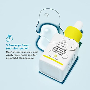 Drunk Elephant Virgin Marula Luxury Facial Oil - Vegan Anti-Aging Skin Care and Face Moisturizer (15 mL / 0.5 Fl Oz)