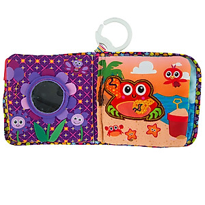 Lamaze Fun with Colors Soft Baby Book - High Contrast Baby Book with Crinkly Cloth Pages - Sensory Books for Babies Ages 6 Months and Up