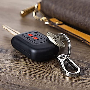 Keychain Clip Carabiner - Zinc Keychain with Key Carabiner to Keep Your Keys Right Where You Need Them - Multipurpose Secure Keyring