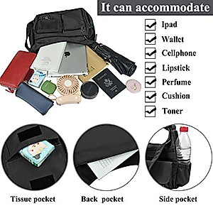 VOLGANIK ROCK Crossbody Bags for Women RFID Travel Shoulder Purse Waterproof Messenger Handbag Casual Nylon Pocketbooks