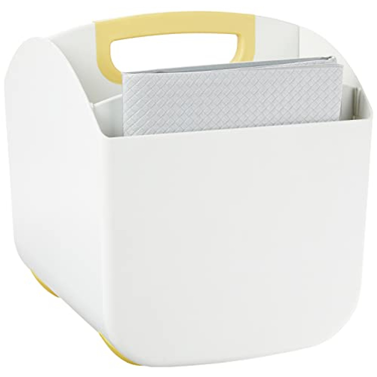 Ubbi Portable Diaper Changing Station Diaper Storage Caddy Organizer with Bonus Changing Mat, Stores Baby Diapers, Wipes and Baby Accessories, Pantone Yellow