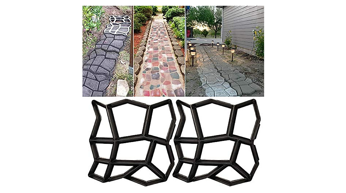 Walk Path Maker Concrete Molds for Garden & Walkways | Easy DIY