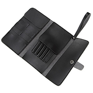 Olpchee PU Leather Salon Scissors Shear Holder Pouch Case Barber Tools Holster Bag for Hairdressers Hair Stylist