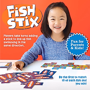 Peaceable Kingdom Award Winning Fish Stix The Kids' Board Game Where Every Fish Counts 2-4 Players Ages 6+