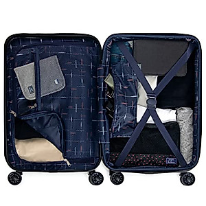 Ben Sherman Spinner Travel Upright Luggage Sunderland, Graphite, 8-Wheel 28