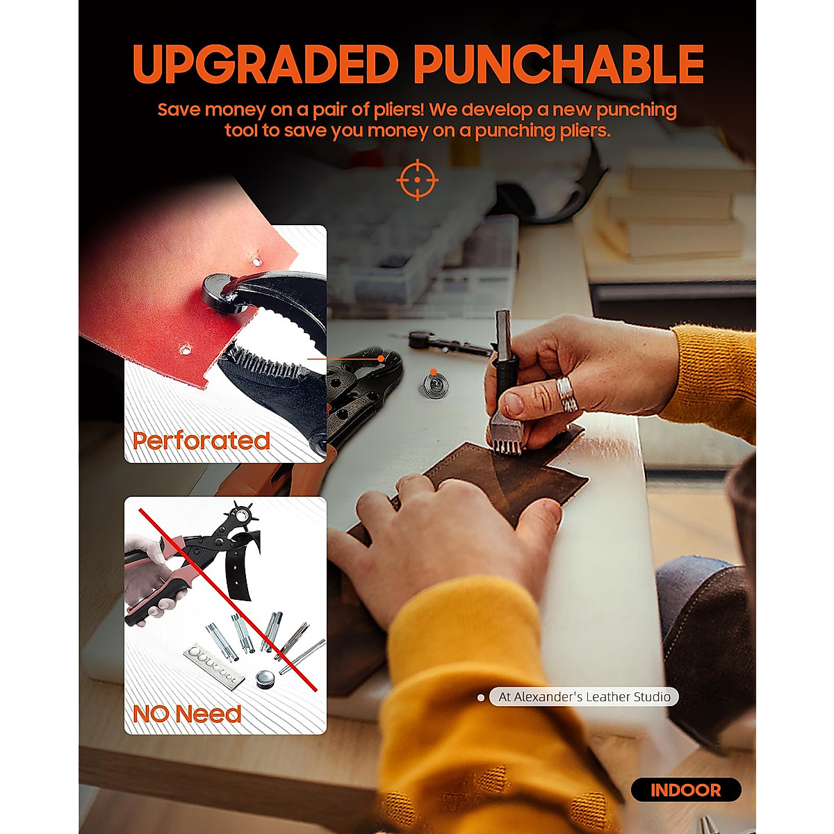 Heavy Duty Snap Fastener Tool Adjustable Snap Setter Tool Includes 20 Sets 15mm Snaps for Boat Cover, Replacing Metal Snaps, Repairing Boat Covers, Canvas, Sewing, Tarps