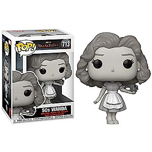 Wanda 50s B&W Pop #713 Pop TV: Wanda Vision Vinyl Figure (Bundled with EcoTek Protector to Protect Display Box)