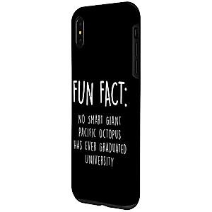 iPhone XS Max No Giant Octopus Graduated Uni Funny Animal Pun Humor Case