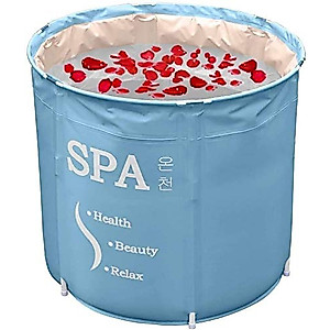 Portable Foldable Bathtub, Separate Family Bathroom SPA Tub, Soaking Standing Bath Tub for Shower Stall, Efficient maintenance of temperature, Ideal for Hot bath ice bath