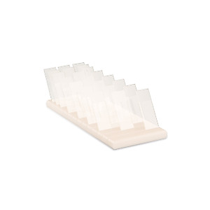 Heathrow Scientific - HEA15981A HD15981A Polyethylene Microscope Slide Holder, 40 Slide, 298mm Length x 105mm Width x 24mm Height