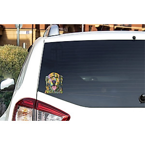 Enjoy It Dean Russo Golden Retriever Car Stickers, Outdoor Rated Vinyl Sticker Decals for Windows, Bumpers, Laptops or Crafts - 2 Pieces