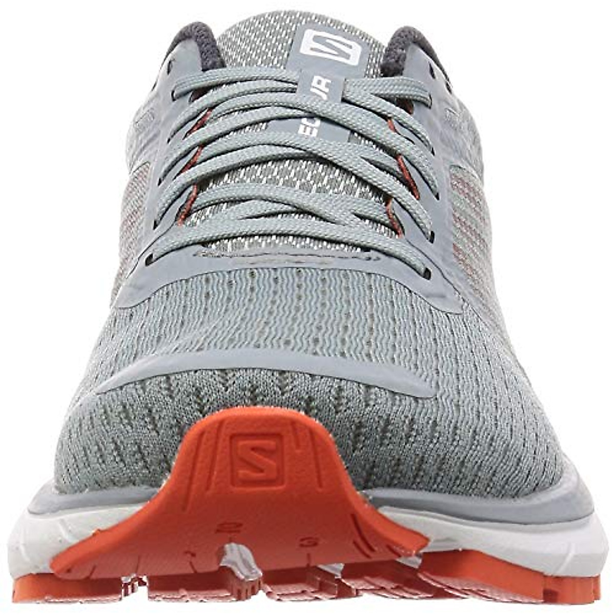 Salomon VECTUR Road Running Shoes for Men, Lead/White/Cherry Tomato, 7