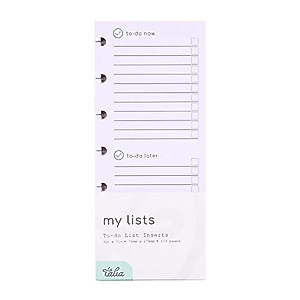 Talia Discbound Notebook Refills (Junior (5.5in x 8.5in), Weekly Undated ORG Kit)