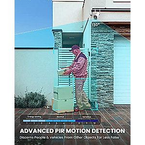 ieGeek Security Cameras Wireless Outdoor, 2K Outdoor Security Cameras with Spotlight & Siren, Wireless Surveillance Cameras for Home Security, 3MP Color Night Vision/2-Way Talk/IP65/PIR/Cloud/SD