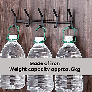 XDCHLK Hooks Bedroom Door Hanger Clothes Hanging Hooks Home Storage Black No-Punch Hangers Space Storage Shelves