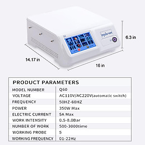 Kalecope Shockwave Therapy Machine Pain Relief Shock Wave Therapy Machine for Back Waist Leg and Golf Elbow Relief Pain