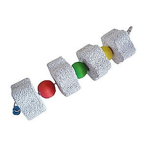Polytree Pet Chew Toy Grinding Teeth Stone String for Hamster Parrot Rabbit Chinchilla Squirrel