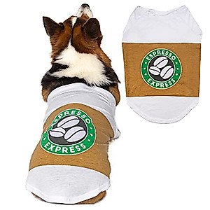 Puppuccino Dog Shirt - Cute Coffee Cup Halloween Costume for Pets (X-Large)