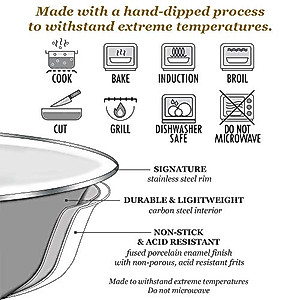 Golden Rabbit Enamelware - Lobster Pattern - 15.5" Medium Tray